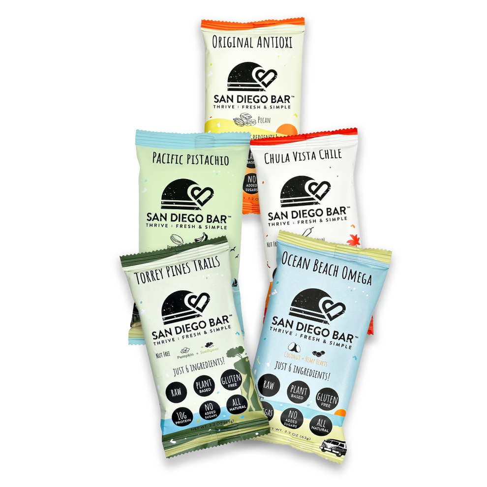 Sampler Pack (one package of each flavor) (8 Bars) – San Diego Bar